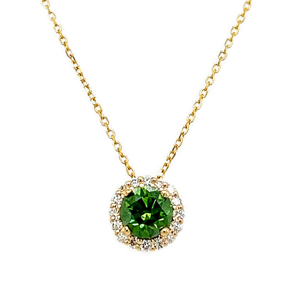 Green Diamond Pendant
